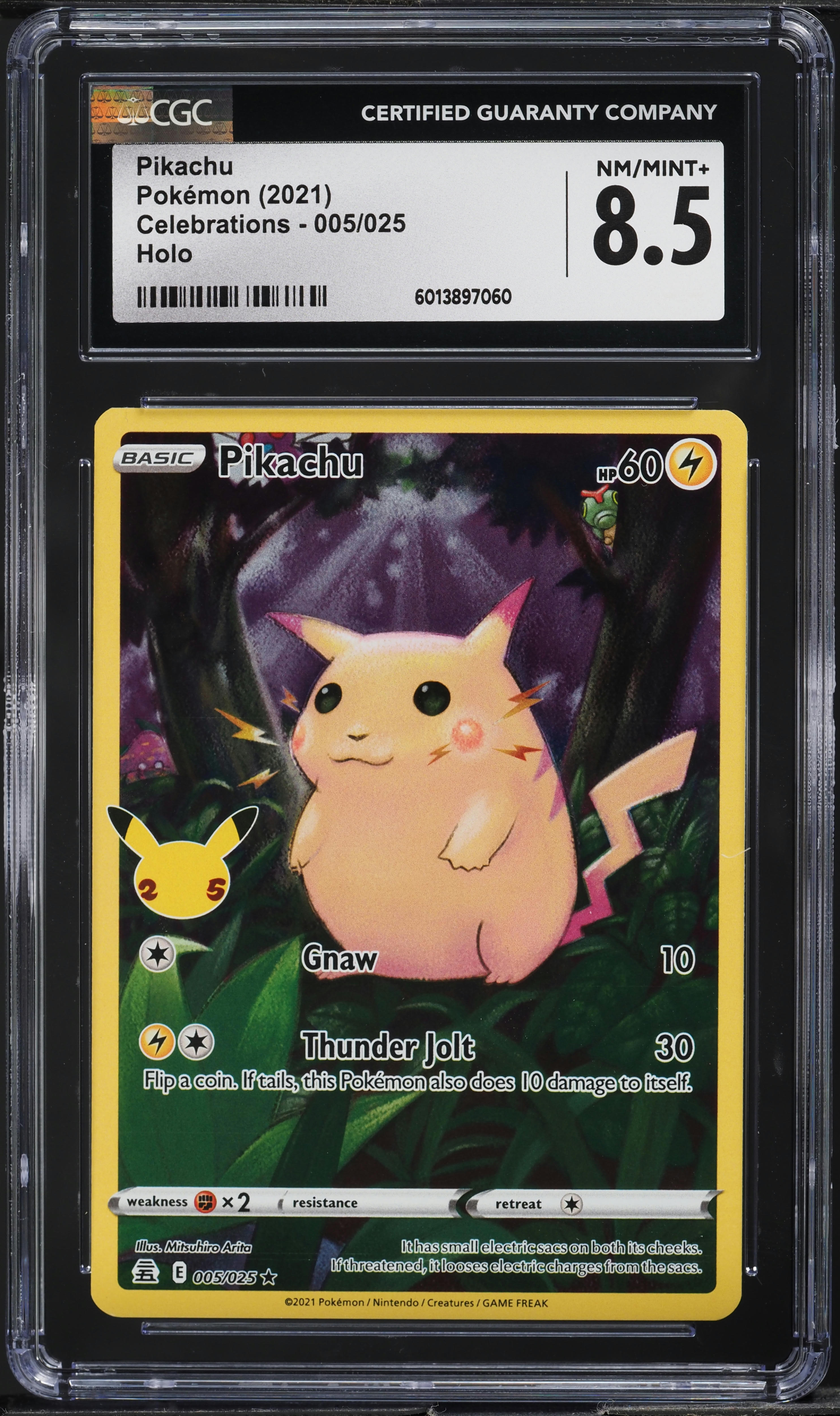 Pikachu 2021 Celebrations #005/025 Holo Price Guide - Sports Card Investor
