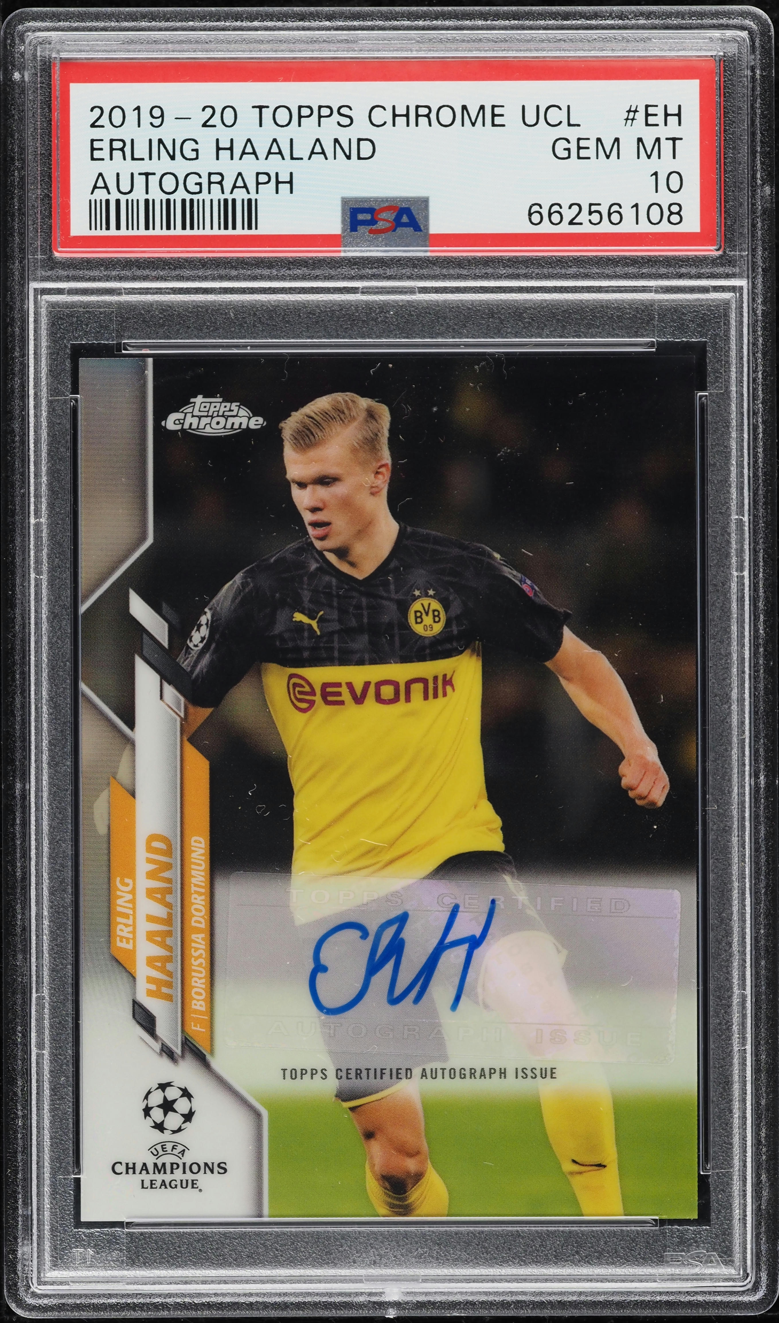 Erling Haaland 2019 Topps Chrome UEFA Champions League #CA-EH ...