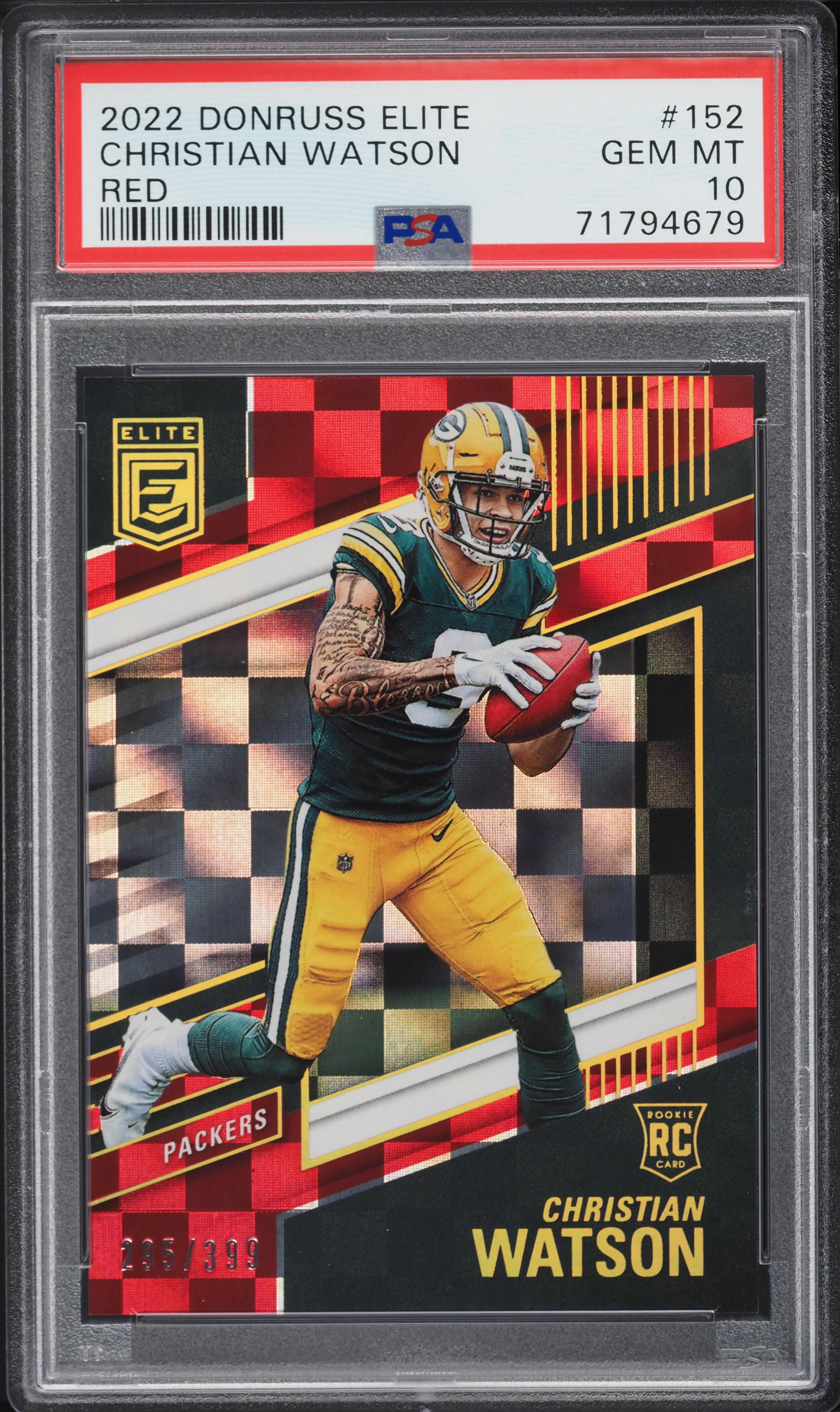 Christian Watson 2022 Elite #152 Red /399 Price Guide - Sports Card ...