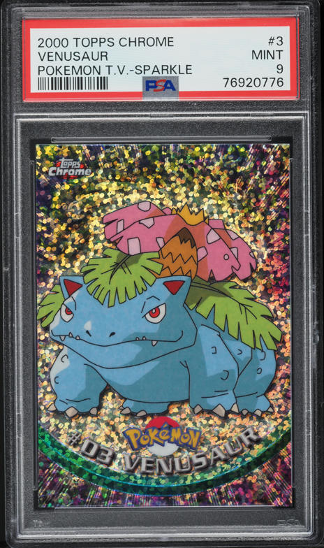 2000 Topps Chrome Pokemon Series 1 Sparkle Venusaur #3 PSA 9 MINT