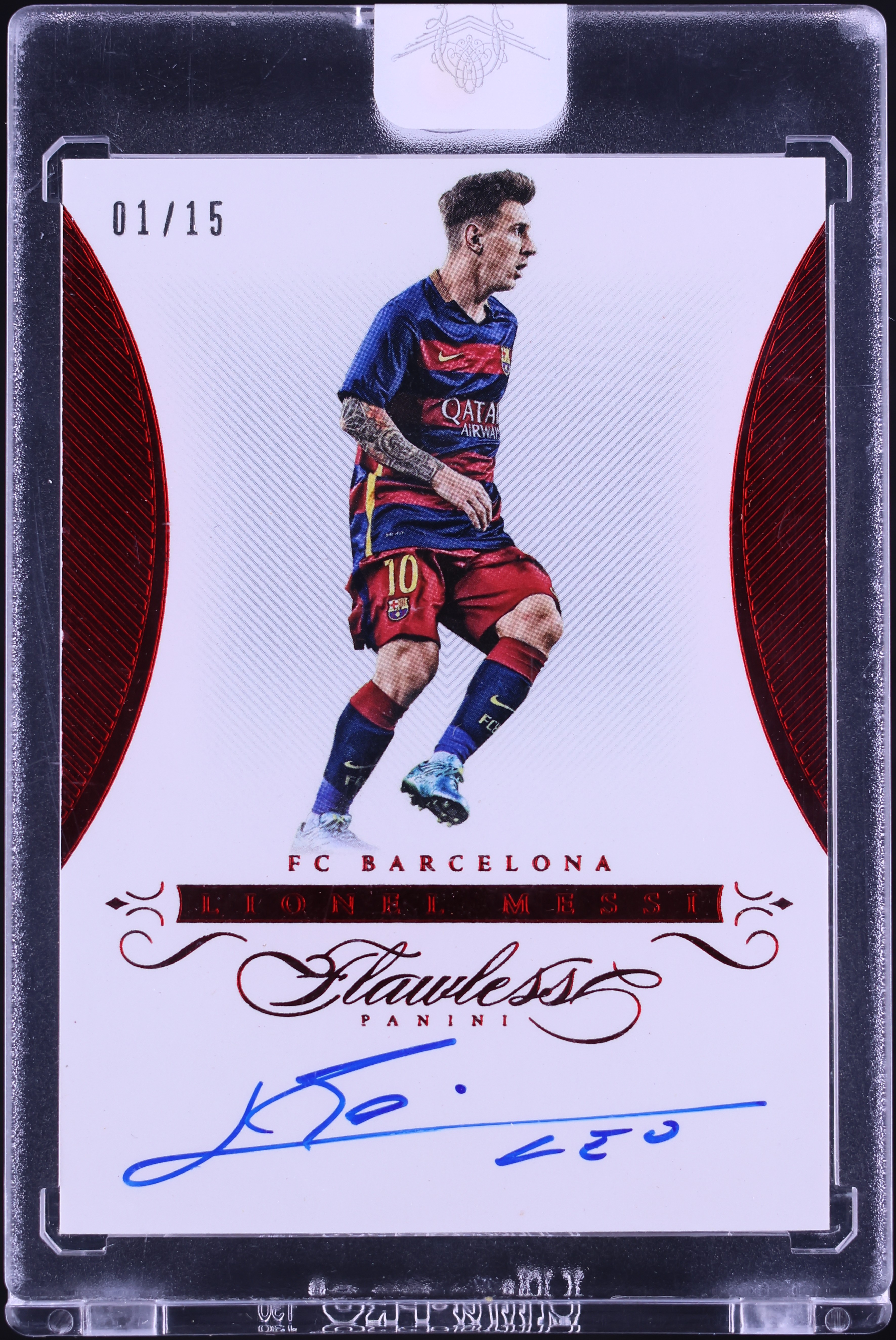 Lionel Messi 2015 Flawless #23 Flawless Signatures - Ruby /15 Price ...