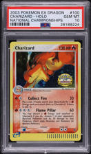 2003 Pokemon EX Dragon National Championships Holo Charizard #100 PSA ...