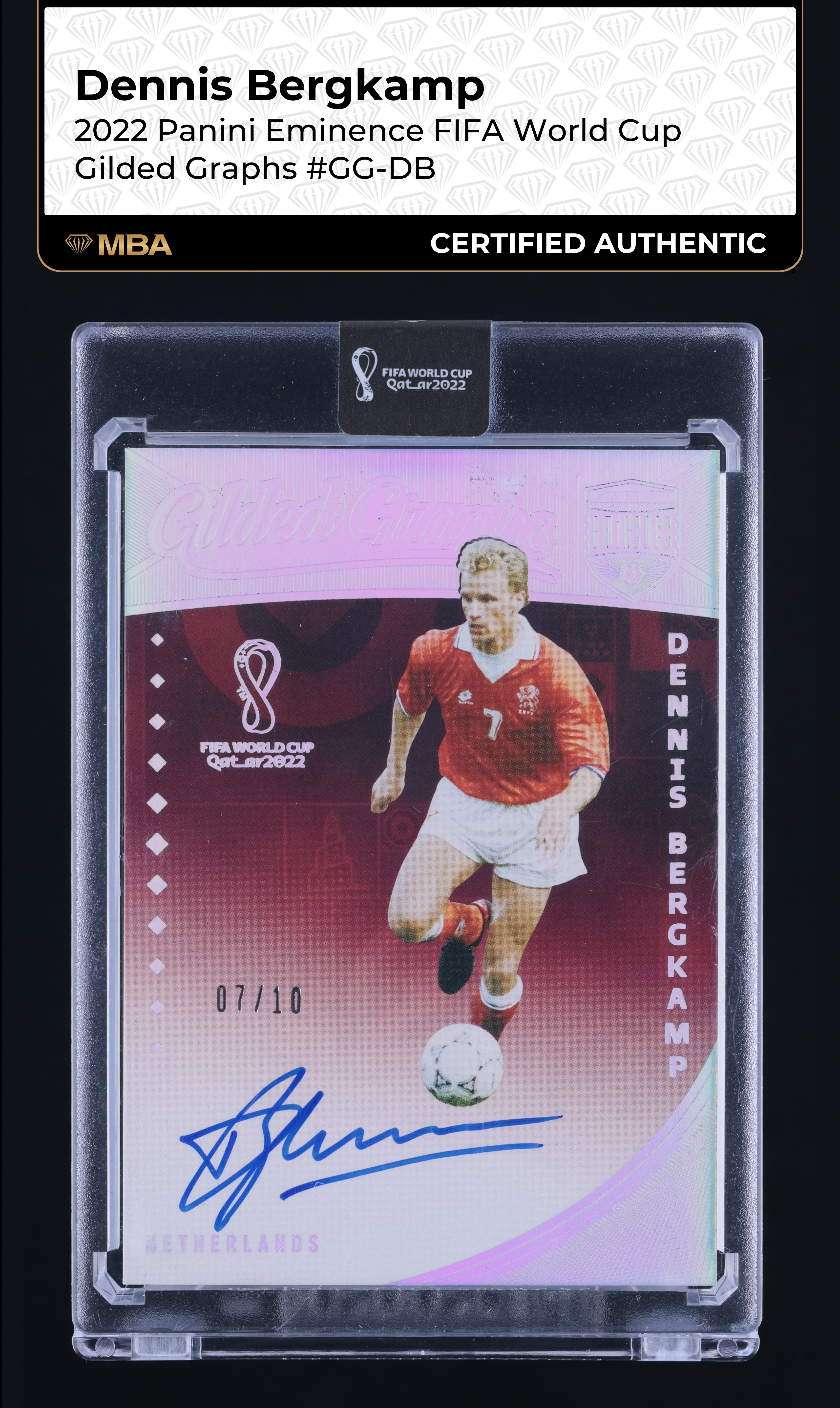 Dennis Bergkamp 2022 Eminence FIFA World Cup #CJ-DB Crown Jewels ...