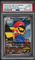 2016 Pokemon Japanese XY Promo Special Box Full Art Mario Pikachu #294 ...