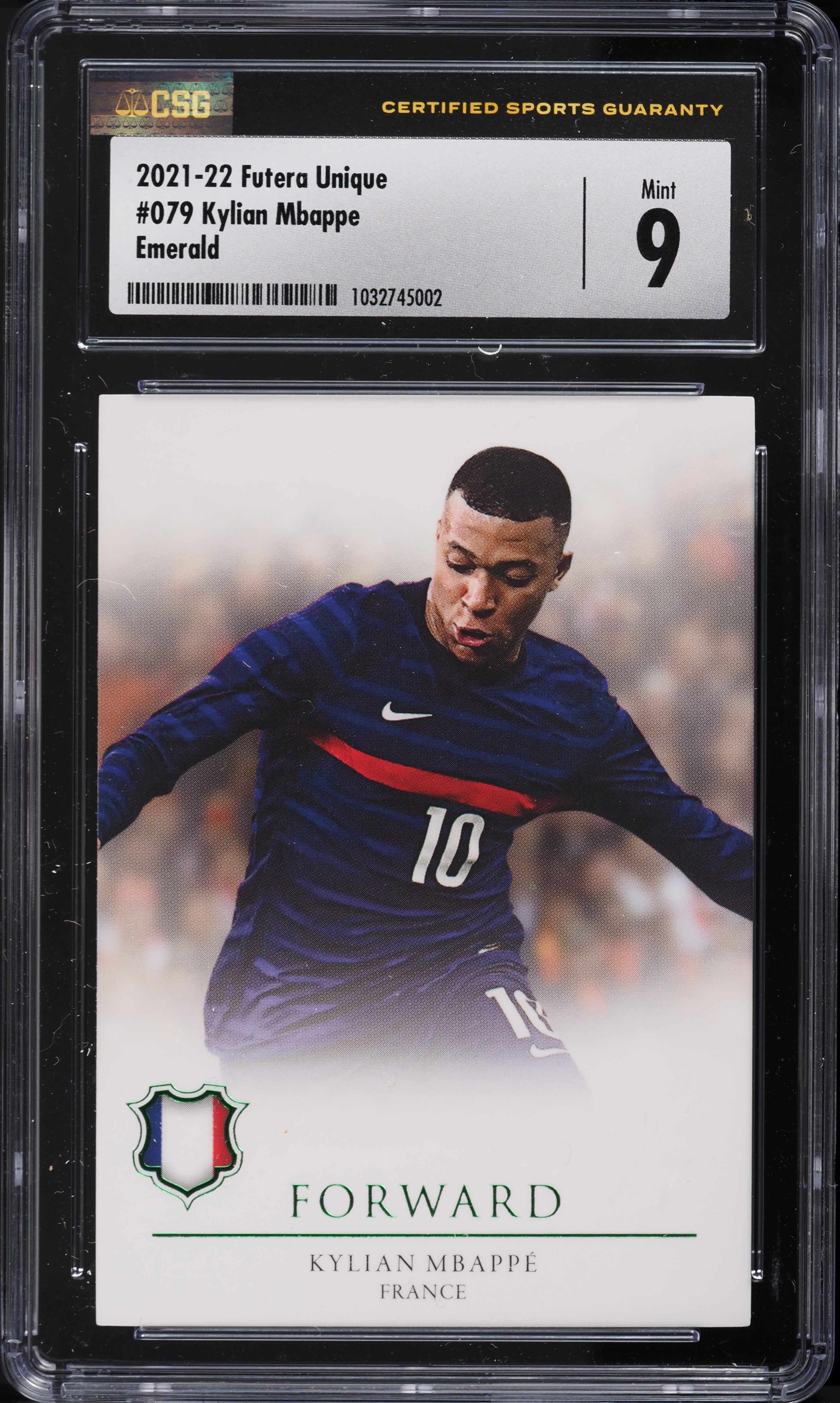 Kylian Mbappe 2021 Futera Unique World Football #PR30 Prominent 24KT ...