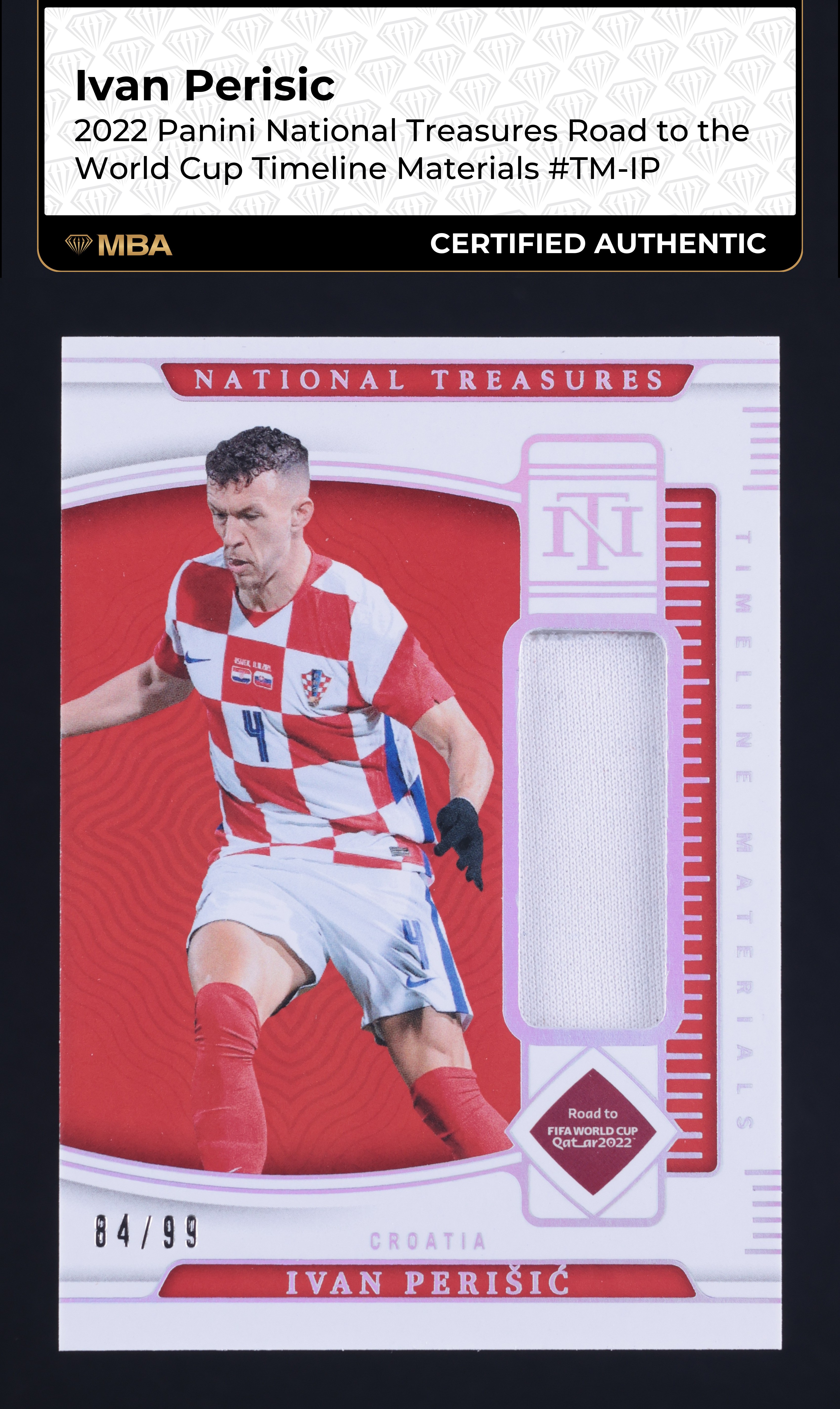 Ivan Perisic 2022 National Treasures World Cup #DI-IP Definitive Ink ...