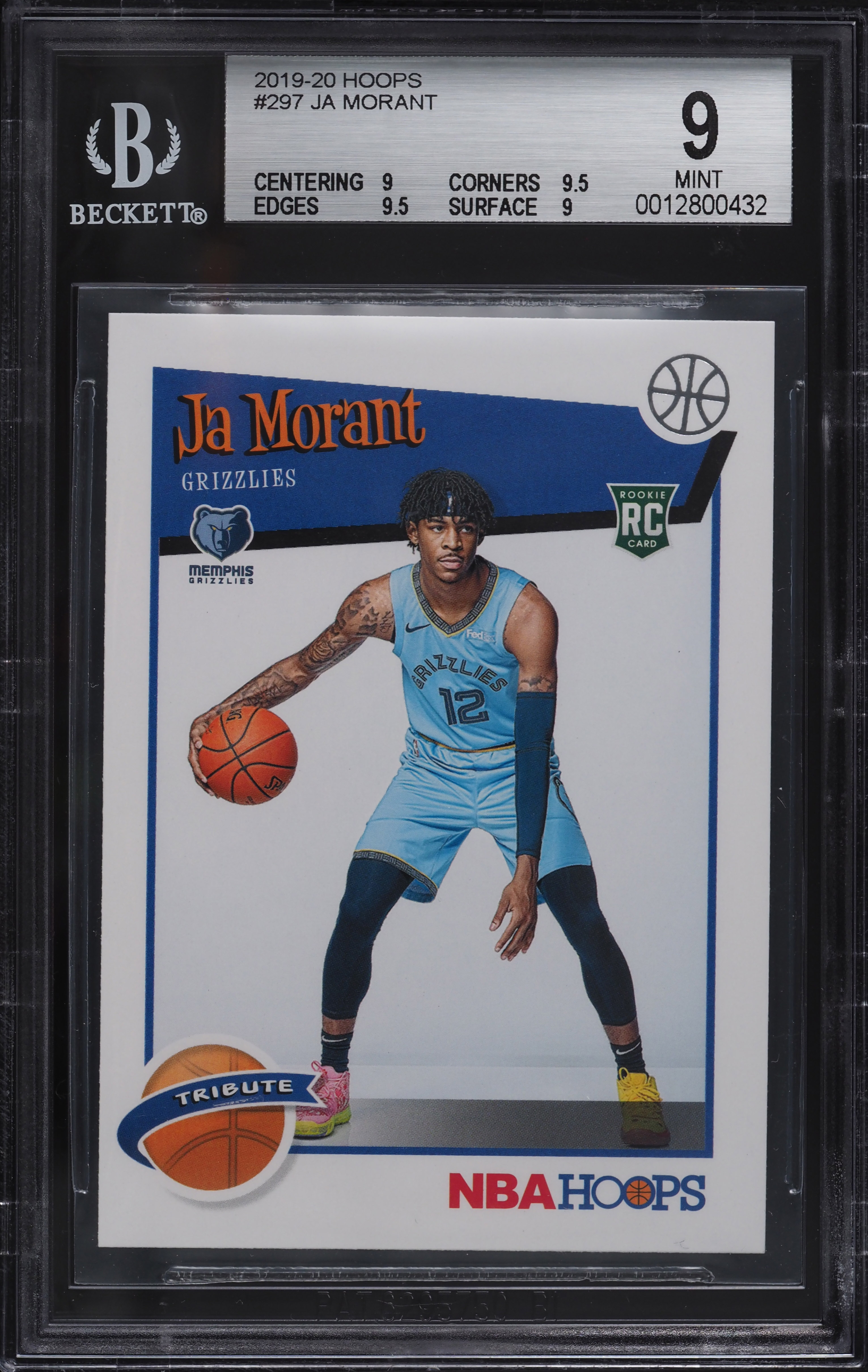 Ja Morant 2019 Hoops #297 Tribute BGS 9 Price Guide - Sports Card Investor