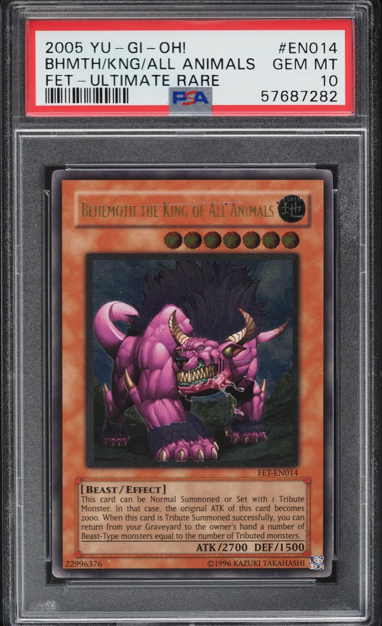 2005 Yu-Gi-Oh! FET Ultimate Behemoth The King Of All Animals #FET-EN014 ...