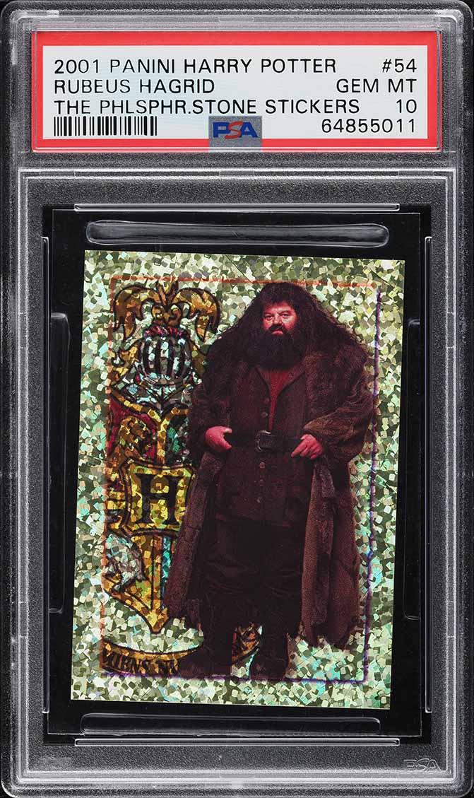 2001 Panini Harry Potter Philosopher's Stone Stickers Rubeus Hagrid #54 ...