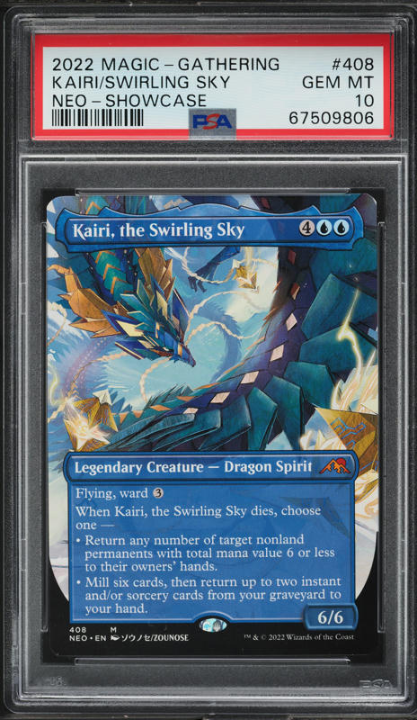 2022 Magic The Gathering MTG Neo-Showcase Kairi Swirling Sky #408 PSA ...