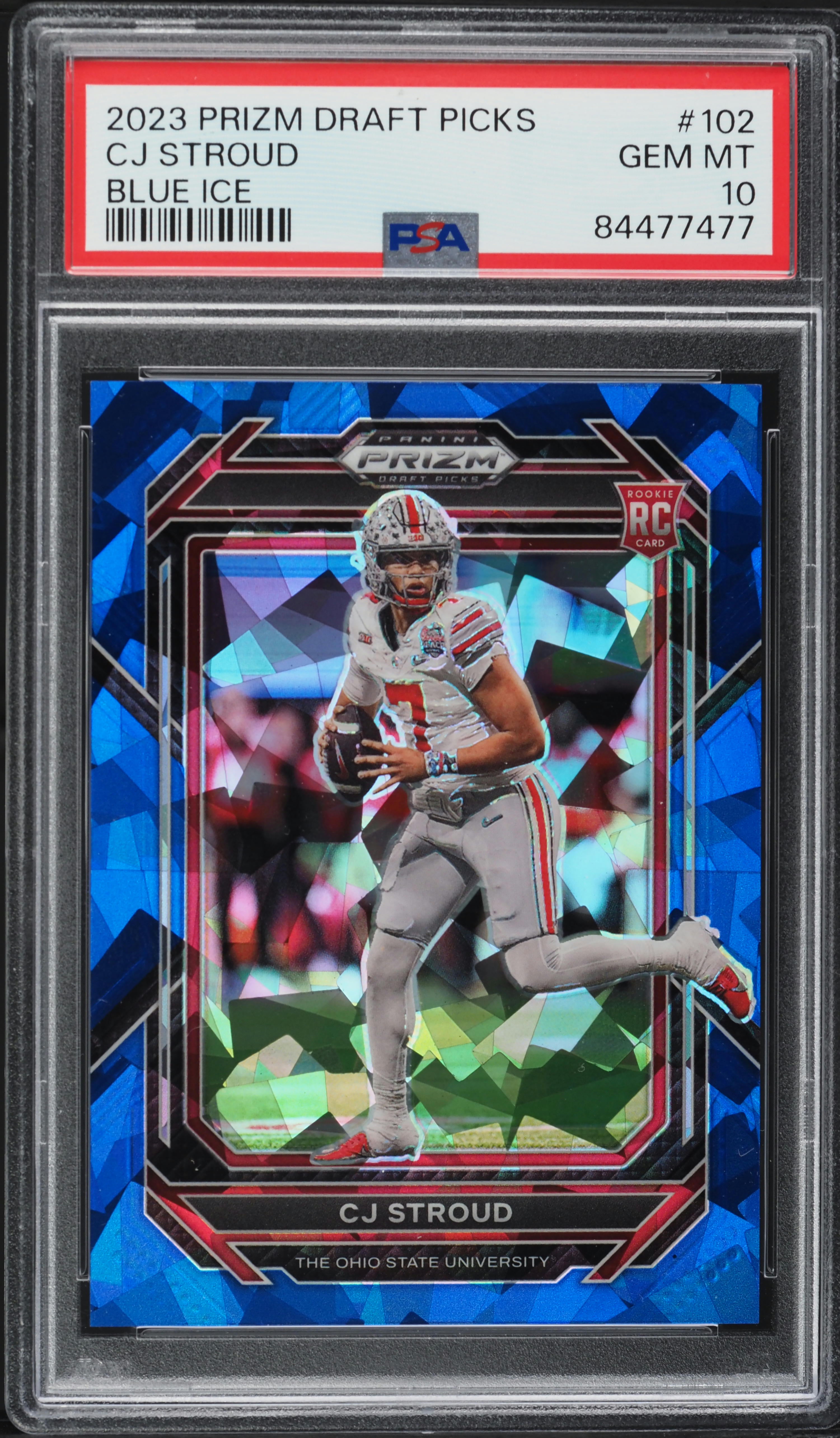 CJ Stroud 2023 Prizm Draft Picks #102 Blue Ice /99 Price Guide - Sports ...