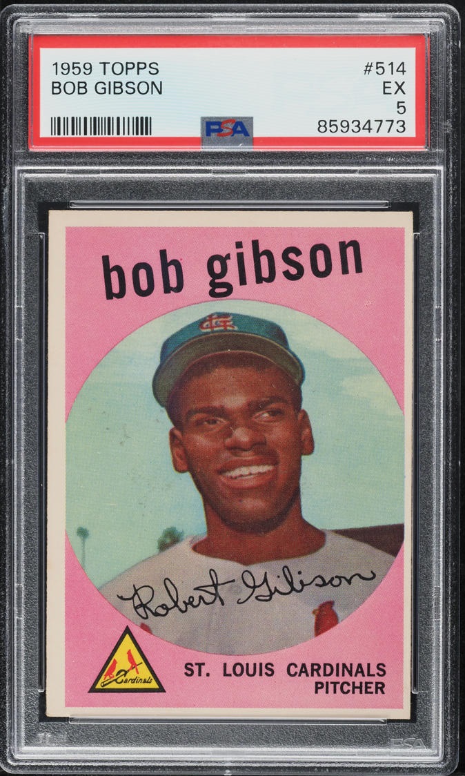 1959 Topps Bob Gibson ROOKIE #514 PSA 5 EX