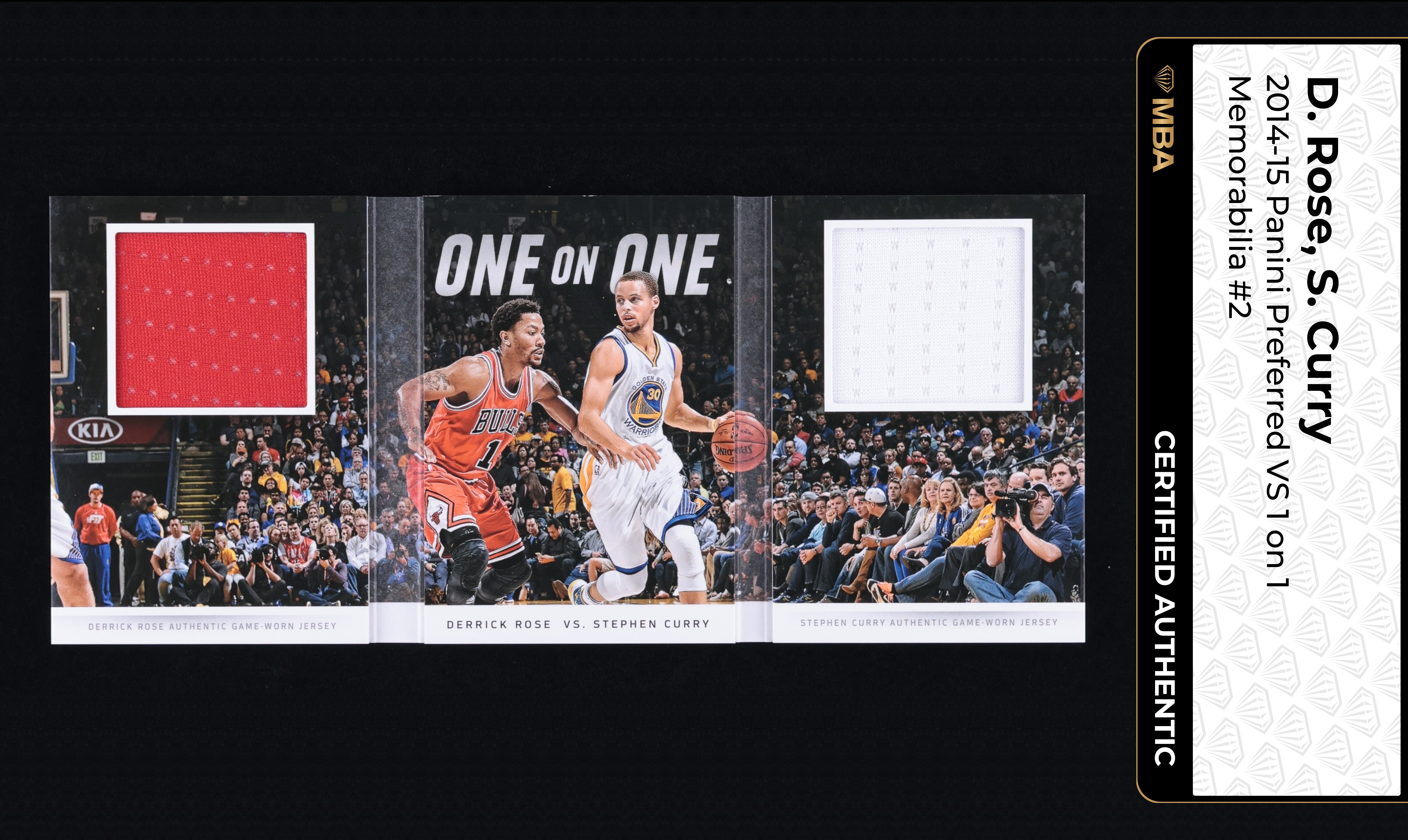 Derrick Rose / Stephen Curry 2014 Preferred #2 VS 1 on 1 Booklet ...