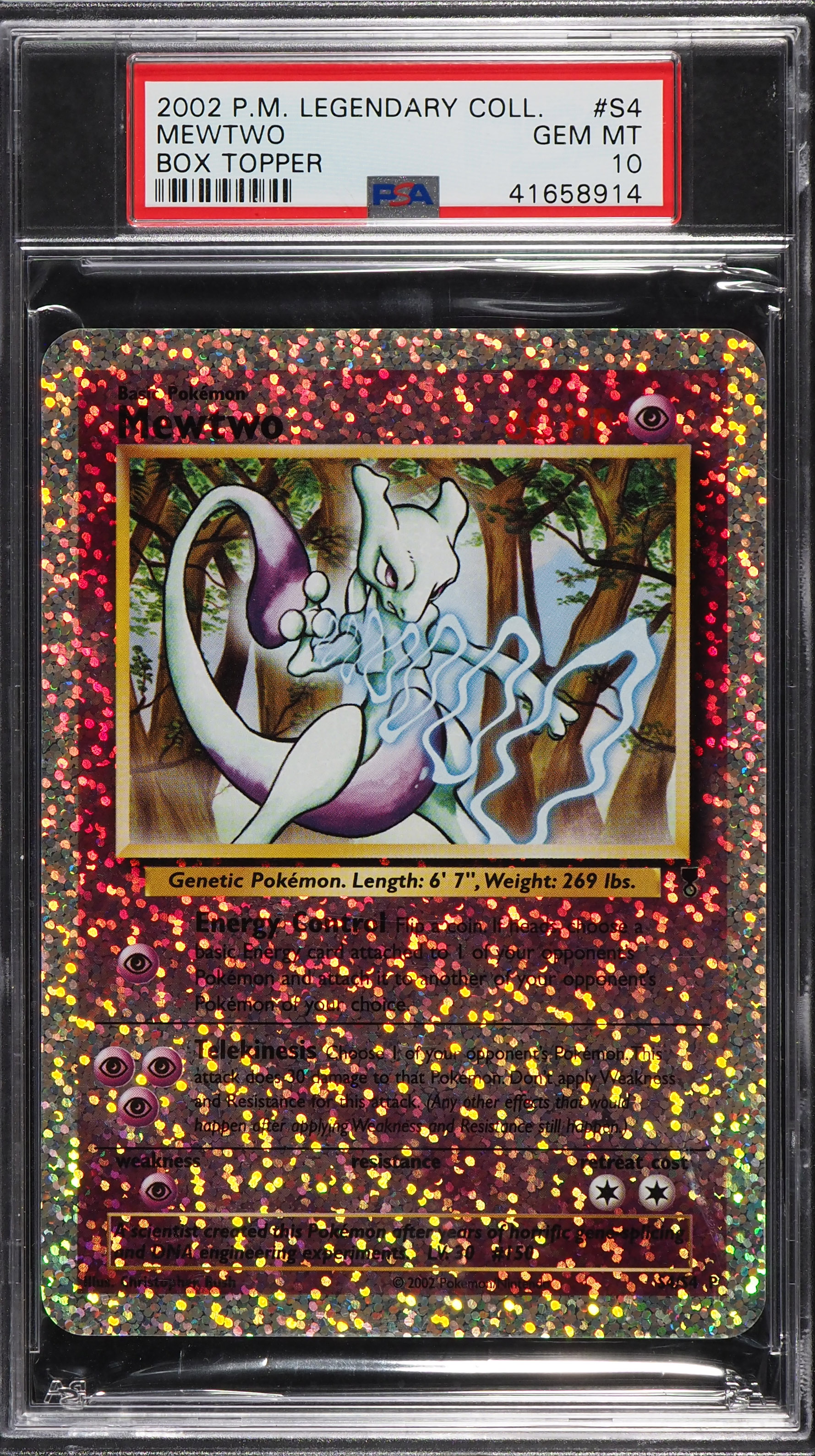 Mewtwo 2002 Legendary Collection #S4 Box Topper PSA 10 Price Guide ...