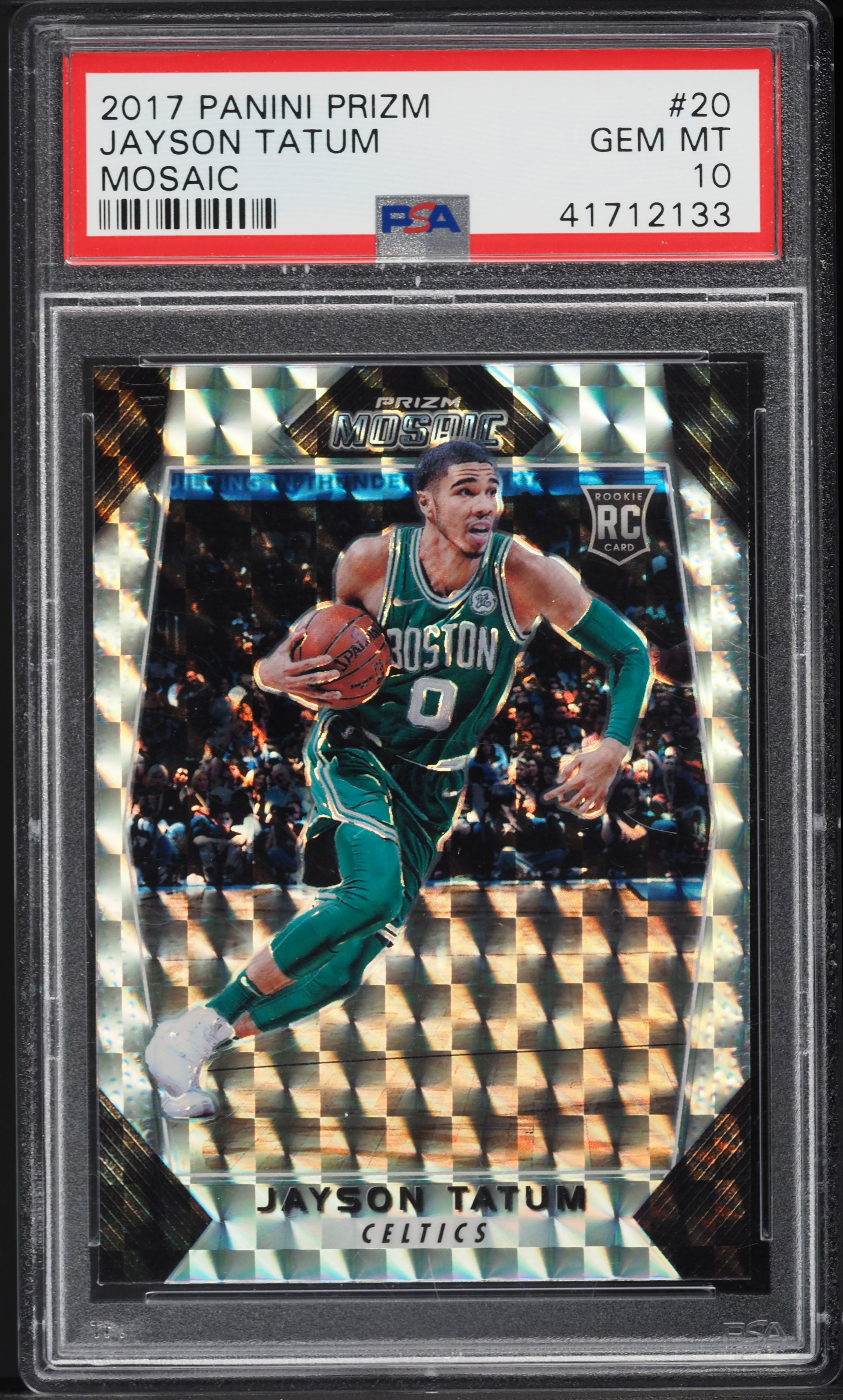 Jayson Tatum 2017 Prizm Mosaic #20 Base PSA 10 Price Guide - Sports ...