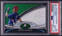 2011 Bowman Platinum Green Refractor Bryce Harper ROOKIE AUTO /399 # ...