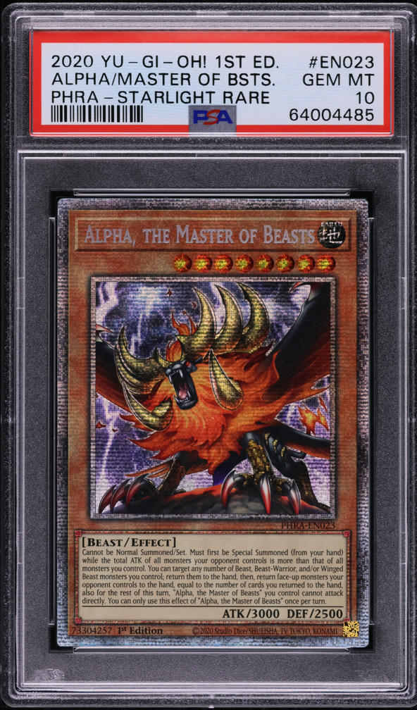 2020 Yu-Gi-Oh! PHRA 1st Ed Starlight Rare Alpha Master Beats #PHRA ...