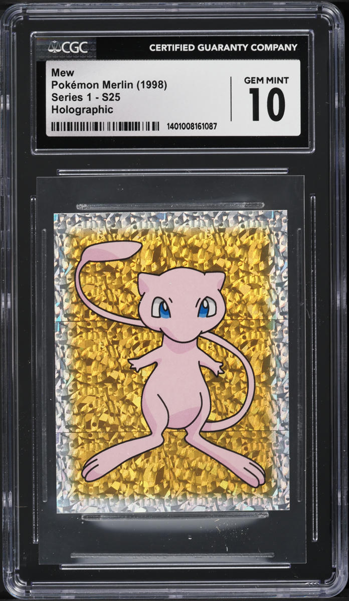 1999 Pokemon Merlin Sticker Prism Mew #S25 CGC 10 GEM MINT - Weekly ...