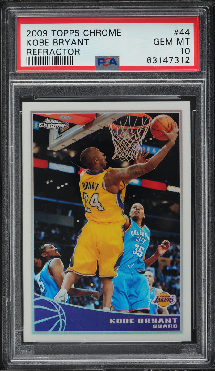 2009 Topps Chrome Refractor Kobe Bryant /500 #44 PSA 10 GEM MINT