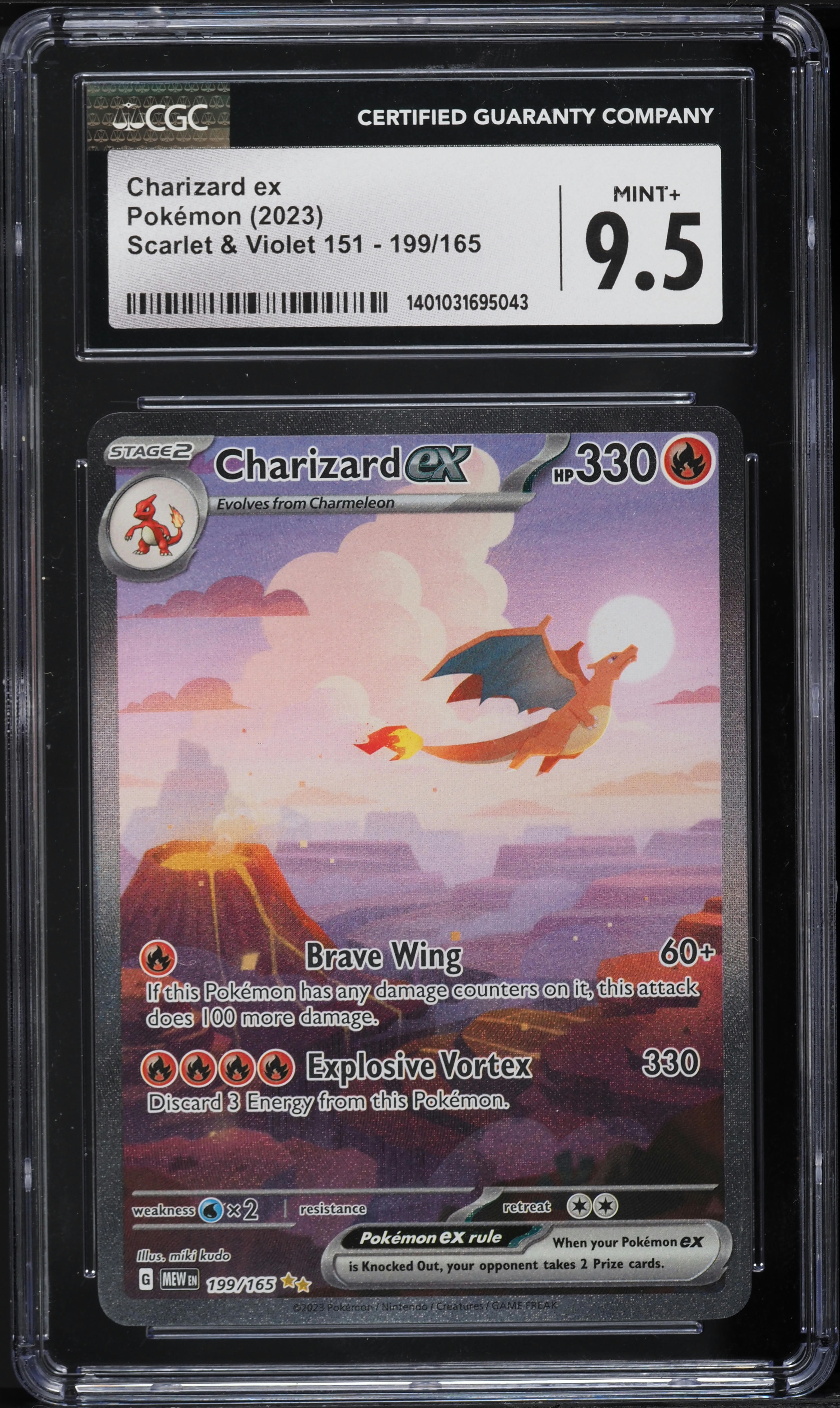 Charizard EX 2023 Scarlet & Violet: 151 #199/165 Special Illustration ...