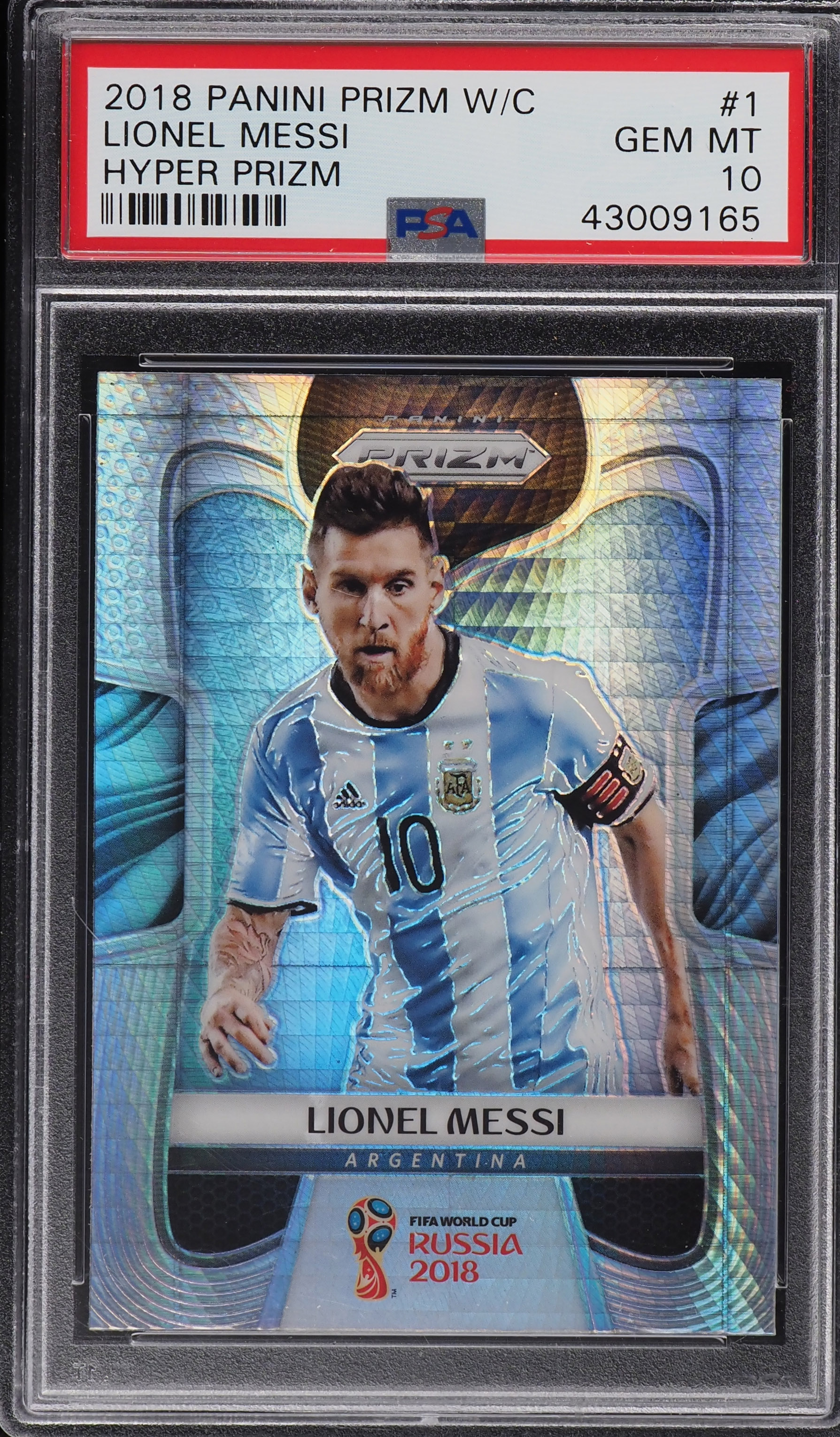 Lionel Messi 2018 Prizm World Cup #1 Hyper PSA 10 Price Guide - Sports ...