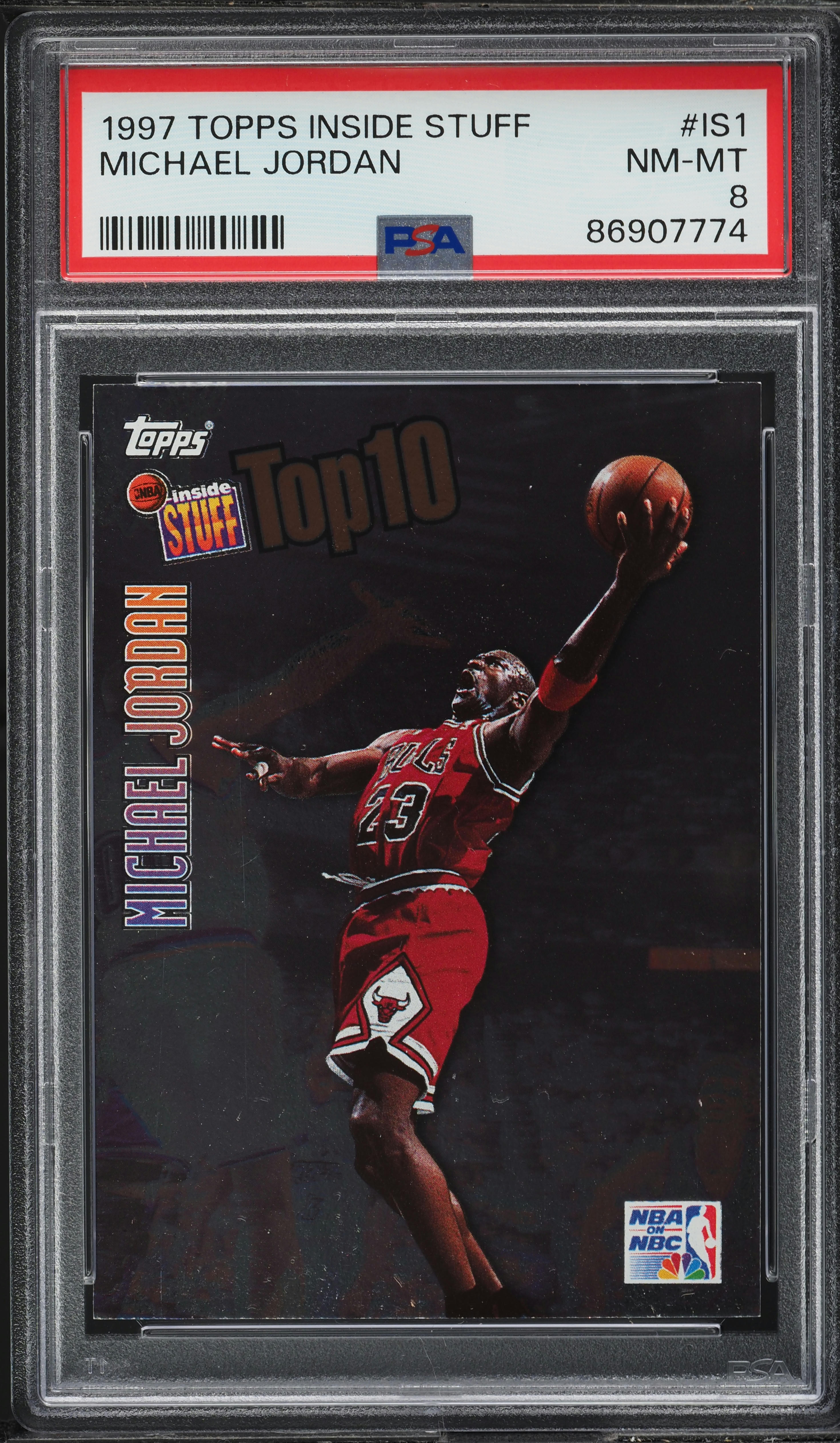 Michael Jordan 1997 Topps #IS1 NBA Inside Stuff Top 10 Price Guide ...