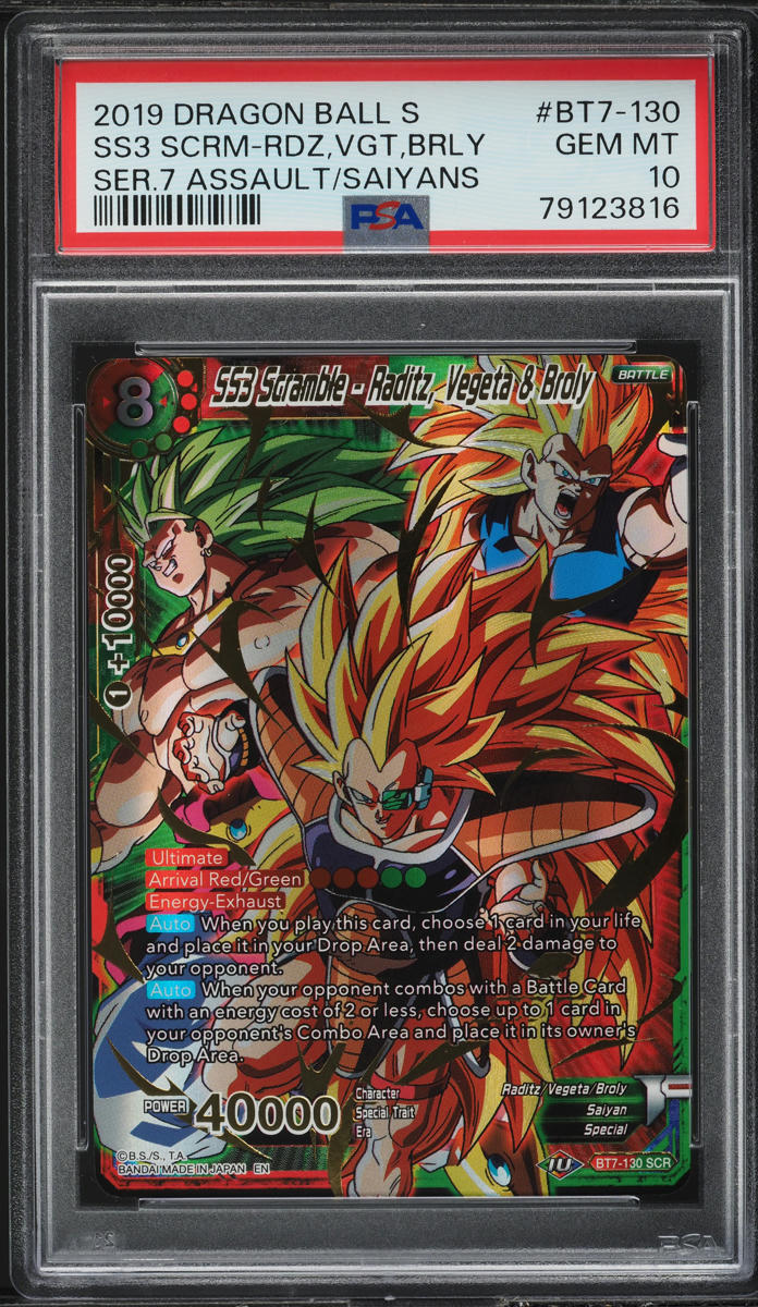 2019 Dragon Ball Super Series 7 Assault Of The Saiyans SS3 Scramble PSA ...